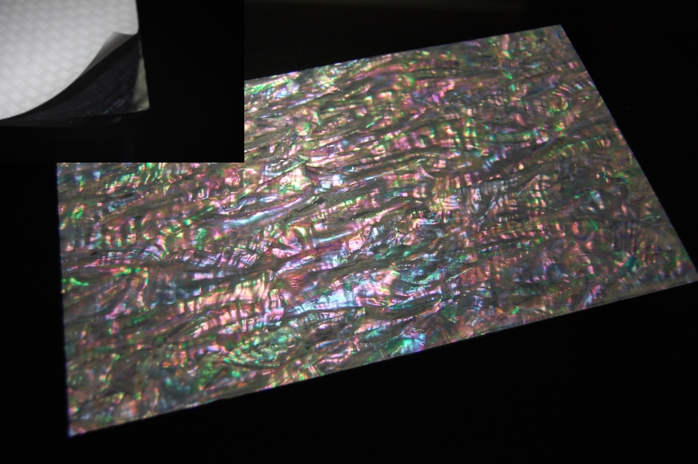 Prism Abalone Wide Coated Enhanced Adhesive Veneer – FICCENT Shell Veneers
